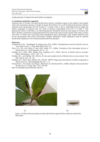Explosion phenomenon observed from seed capsules of pletekan (ruellia ...