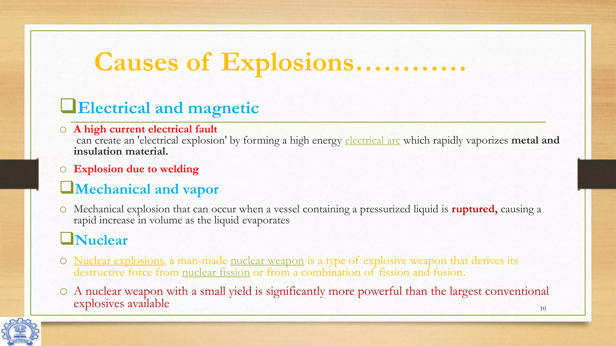 Explosions(Type of Disaster) | PPTX