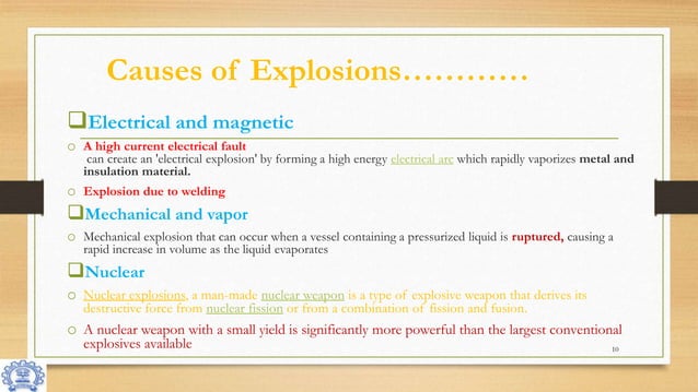 Explosions(Type of Disaster) | PPTX