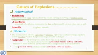 Explosions(Type of Disaster) | PPTX