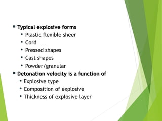 Presentation on Explosion Welding | PPTX