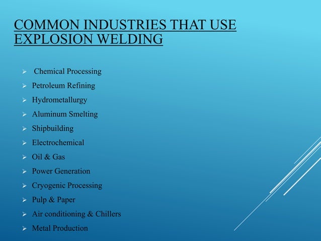 Explosion welding | PPT