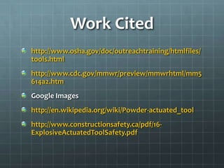 Explosiveactuatedtools | PPTX