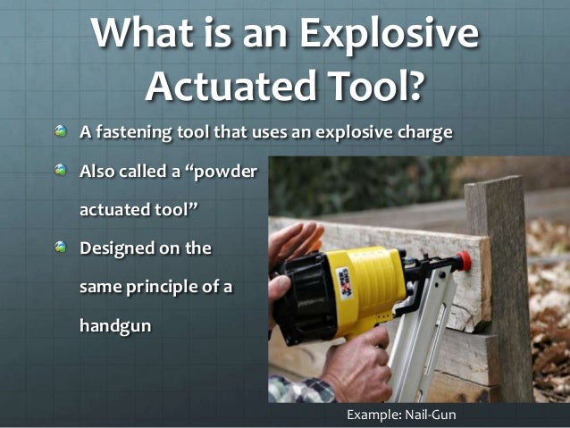 Explosiveactuatedtools