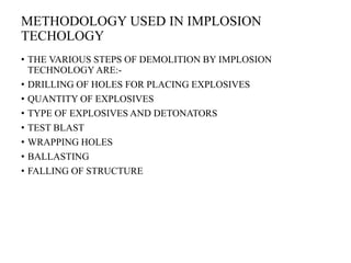 Explosive demolition | PPTX