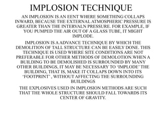 Explosive demolition | PPT