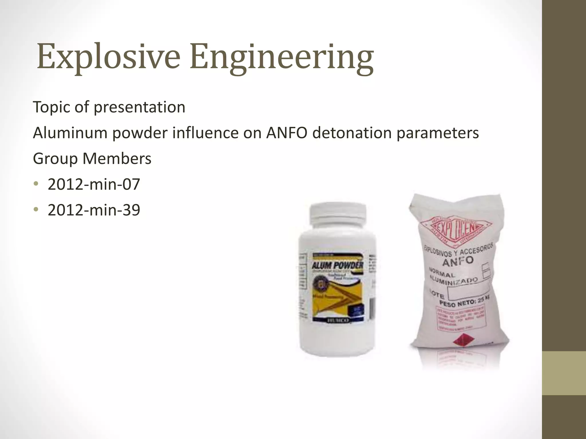 Explosive engineering | PPT