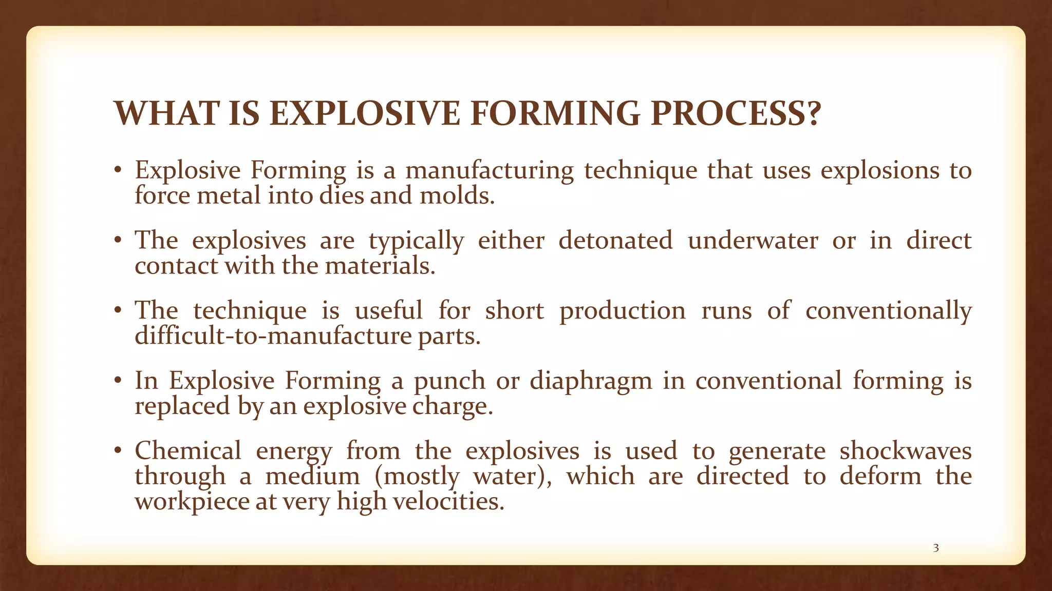 Explosive Forming | PPTX