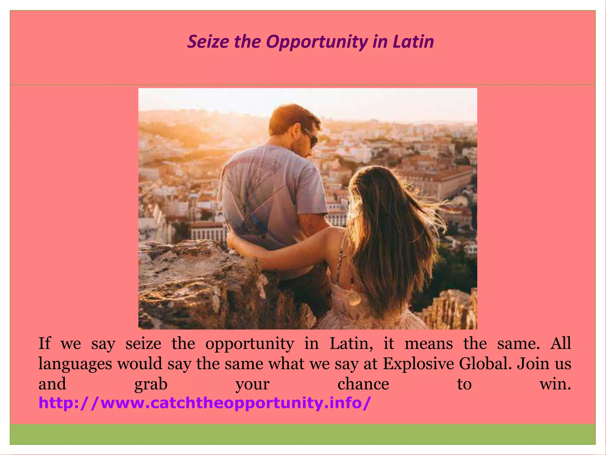 Seizing Opportunities in Business | PPT