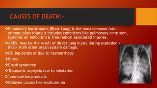 Explosive injuries ppt by himasri reddy | PPTX