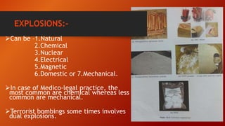 Explosive injuries ppt by himasri reddy | PPT