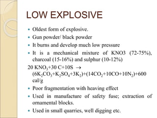 Explosives and accesories | PPT