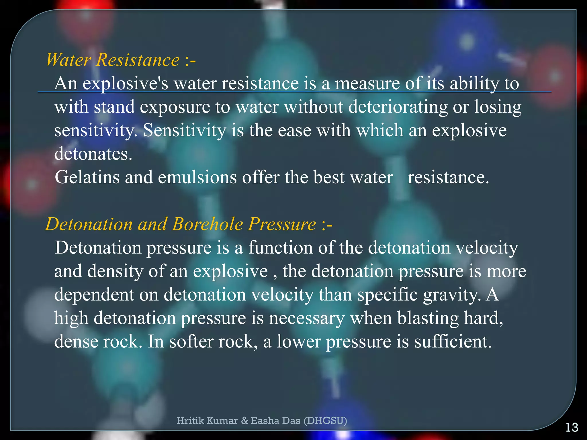 Explosives and its classification | PDF