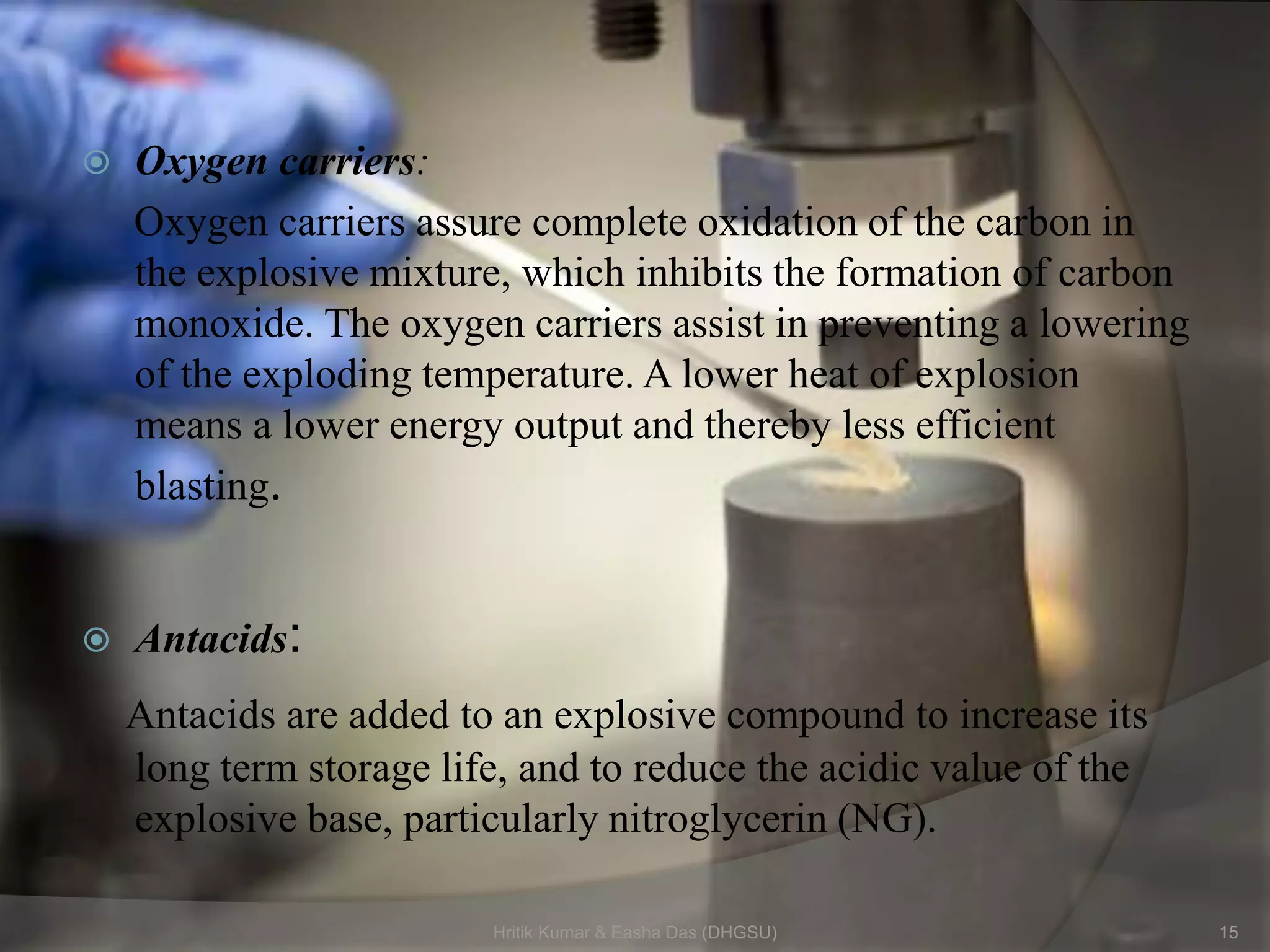 Explosives and its classification | PDF