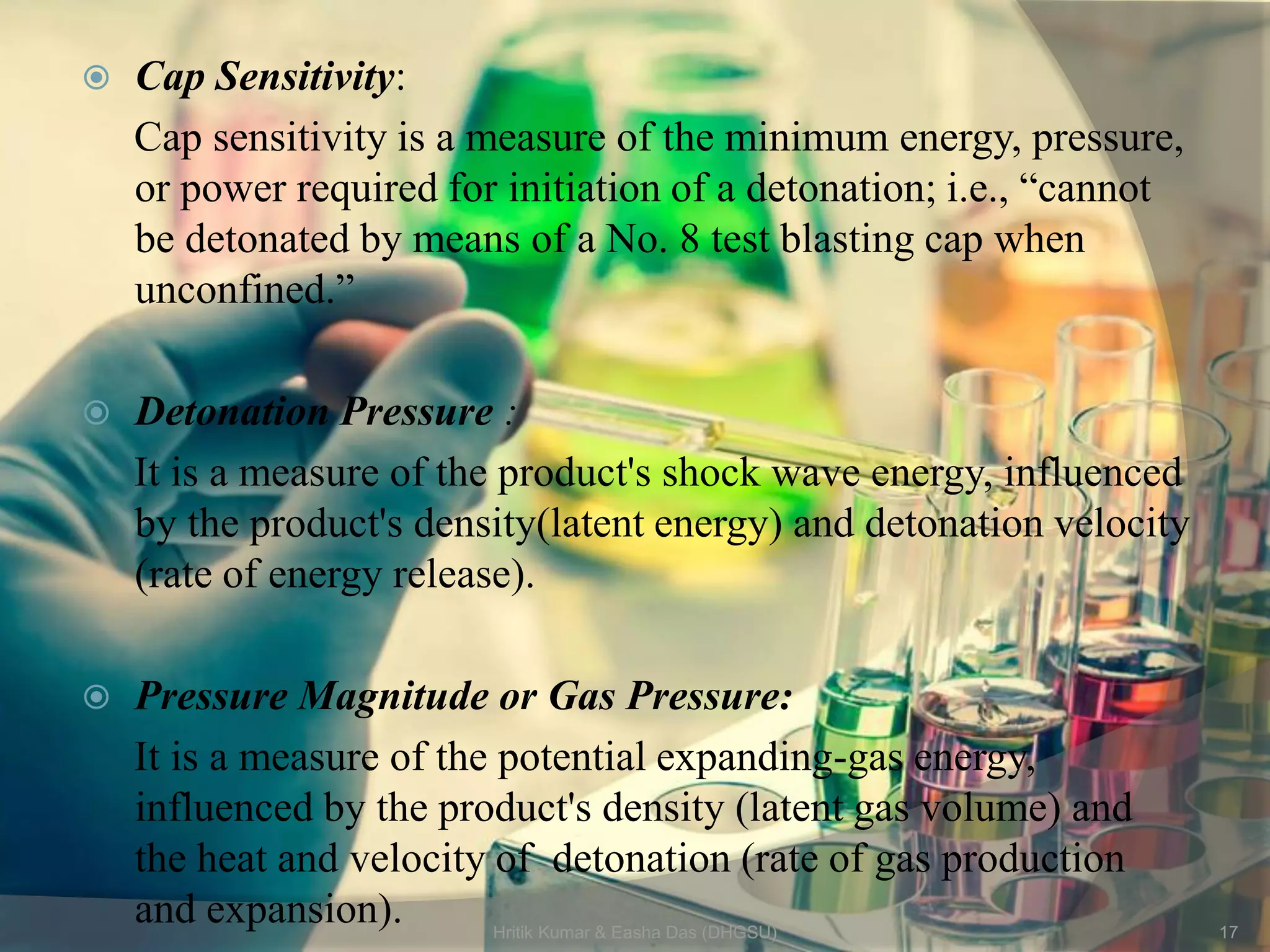 Explosives and its classification | PDF