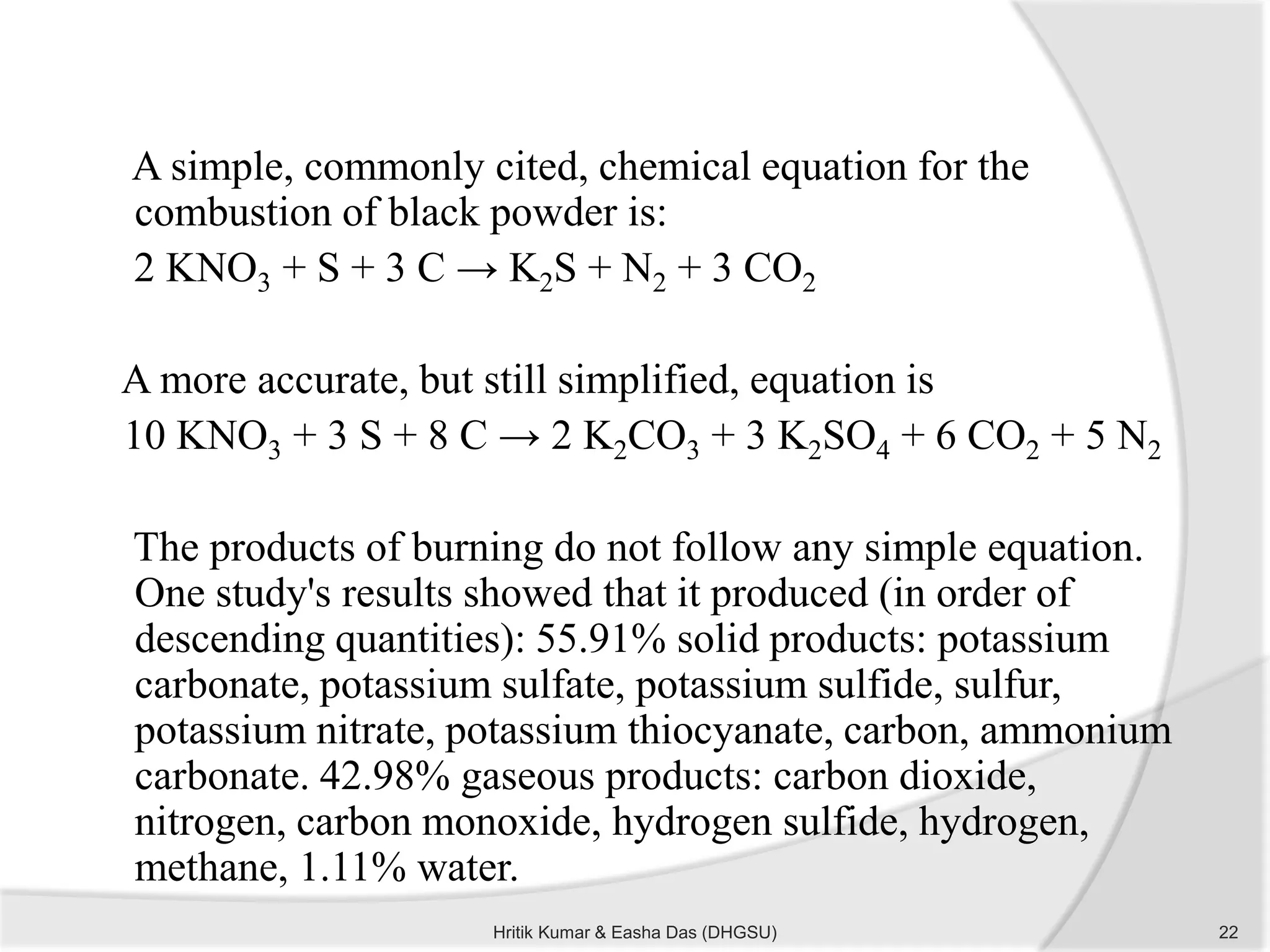 Explosives and its classification | PDF