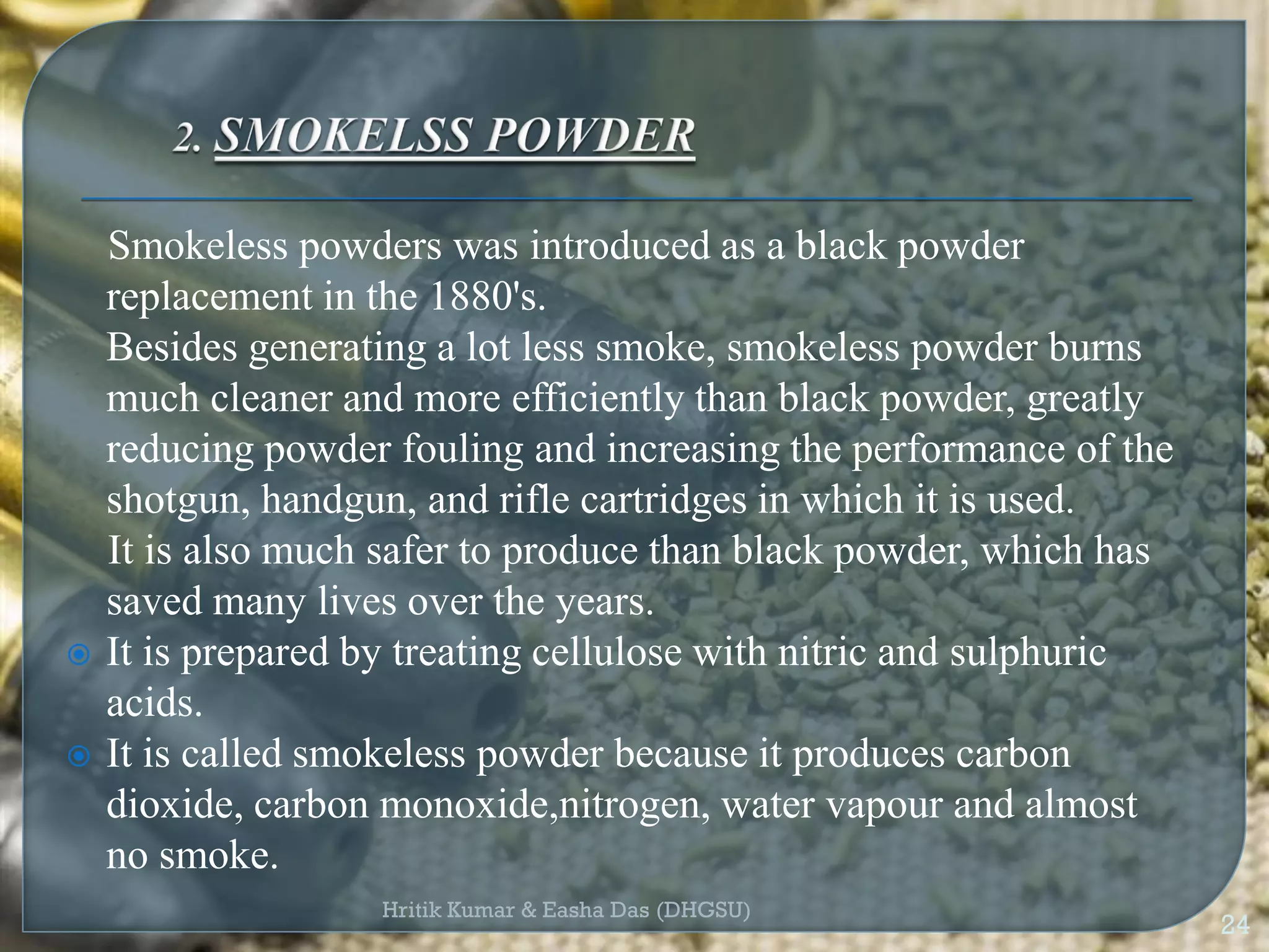 Explosives and its classification | PDF