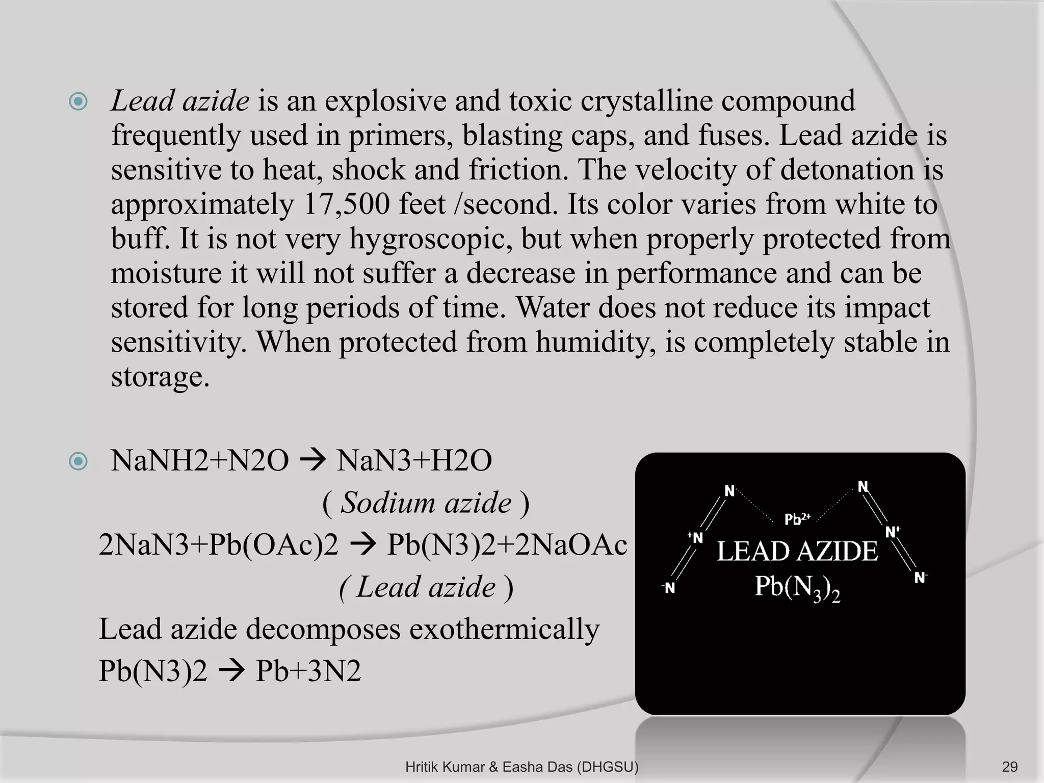 Explosives and its classification | PDF