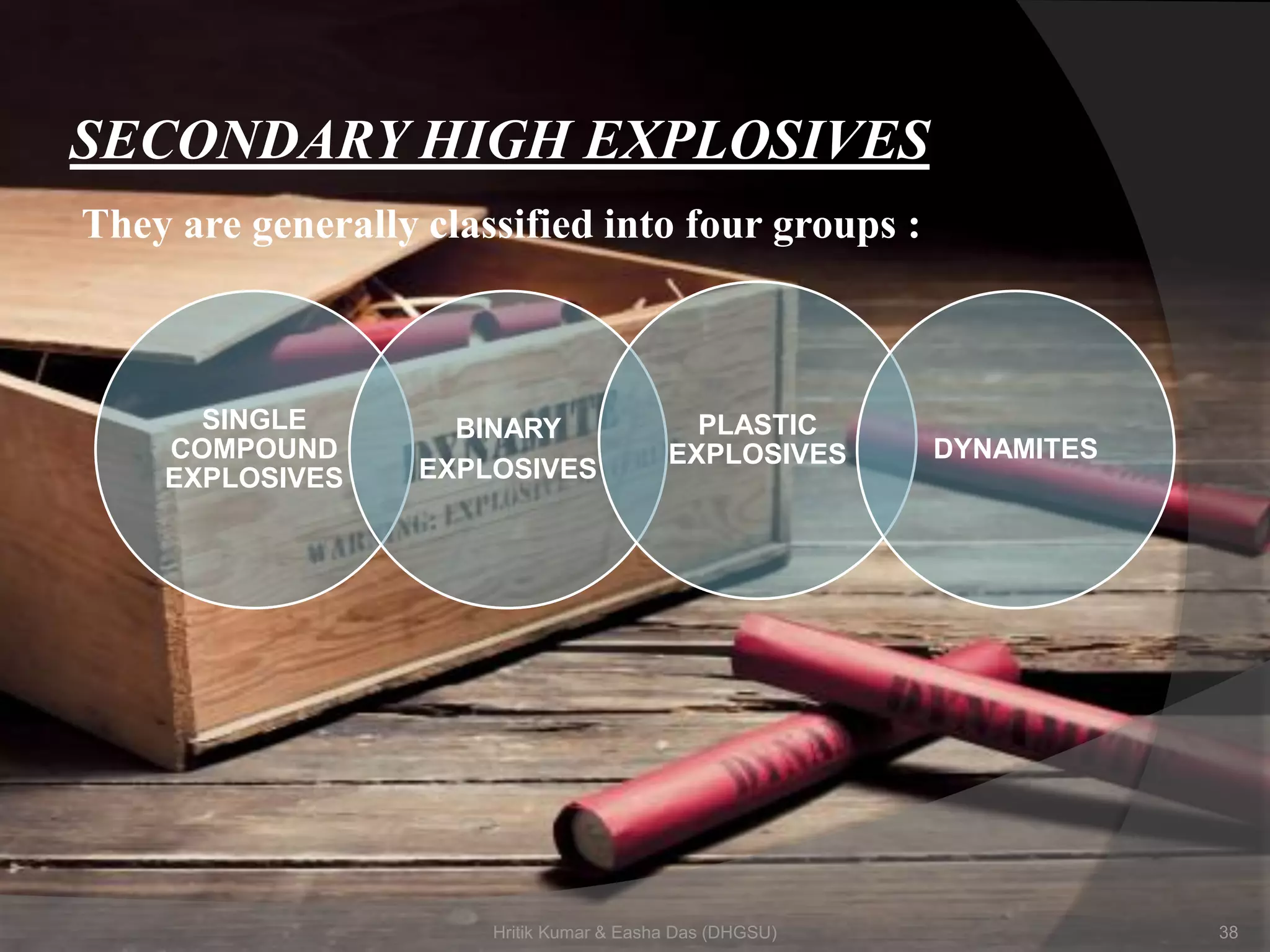 Explosives and its classification | PDF