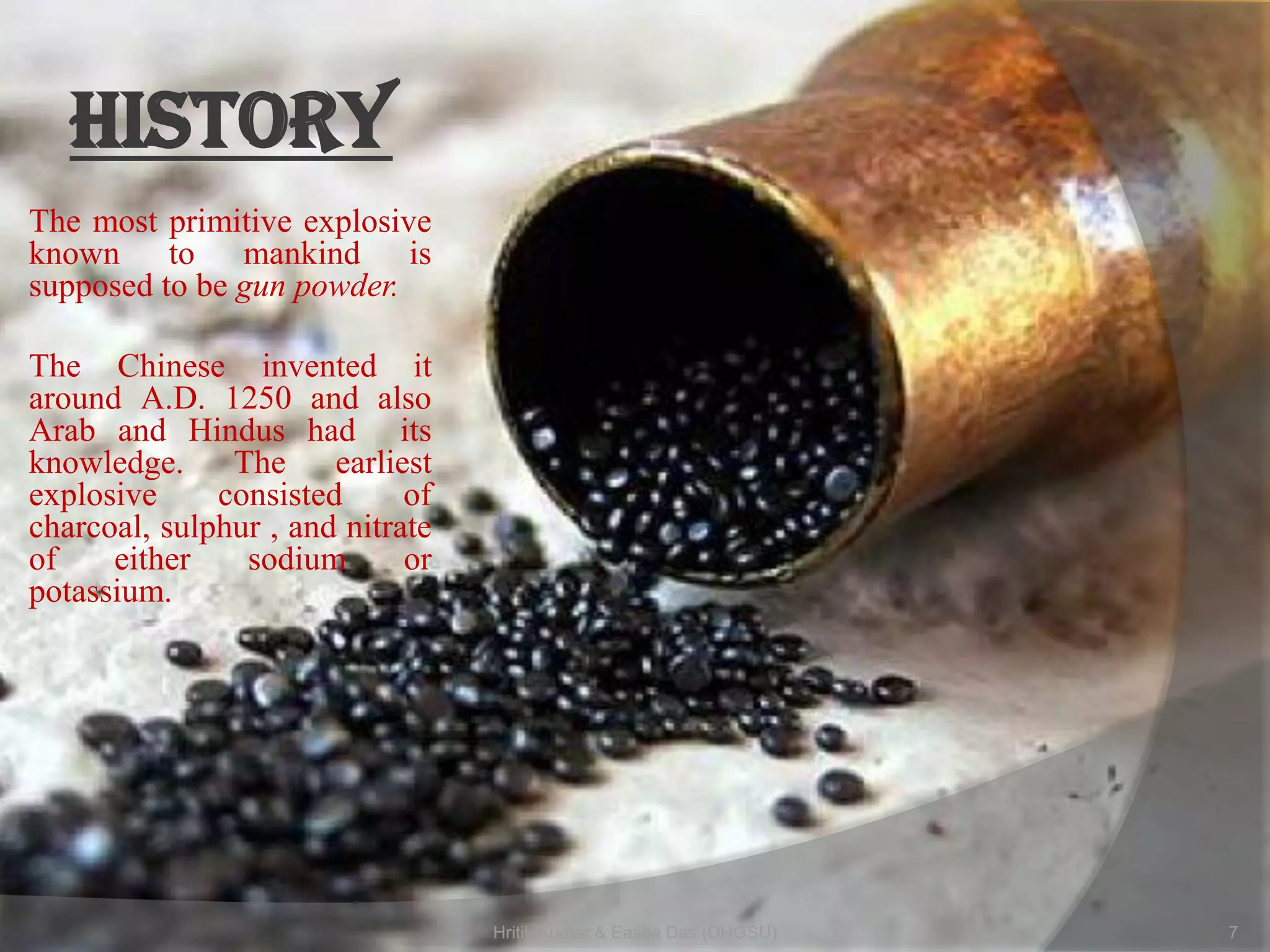 Explosives and its classification | PDF