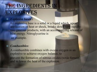 Explosives and its classification | PDF