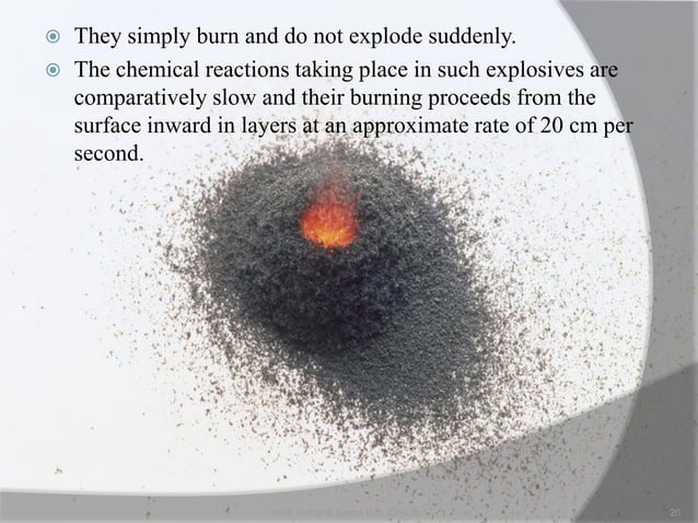 Explosives and its classification | PDF