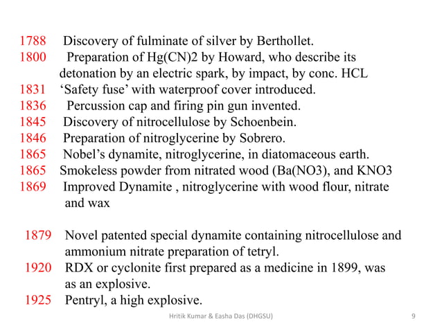 Explosives and its classification | PDF