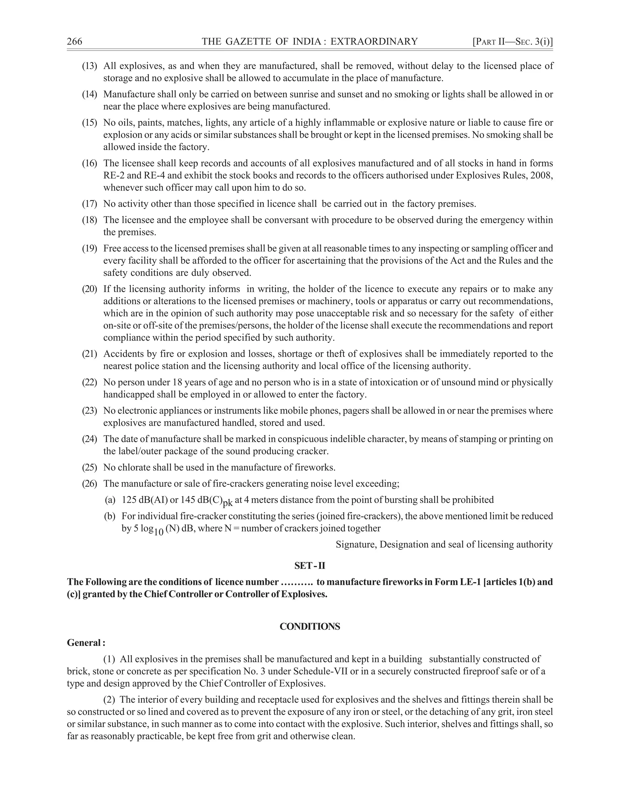 Explosives rules 2008 | PDF