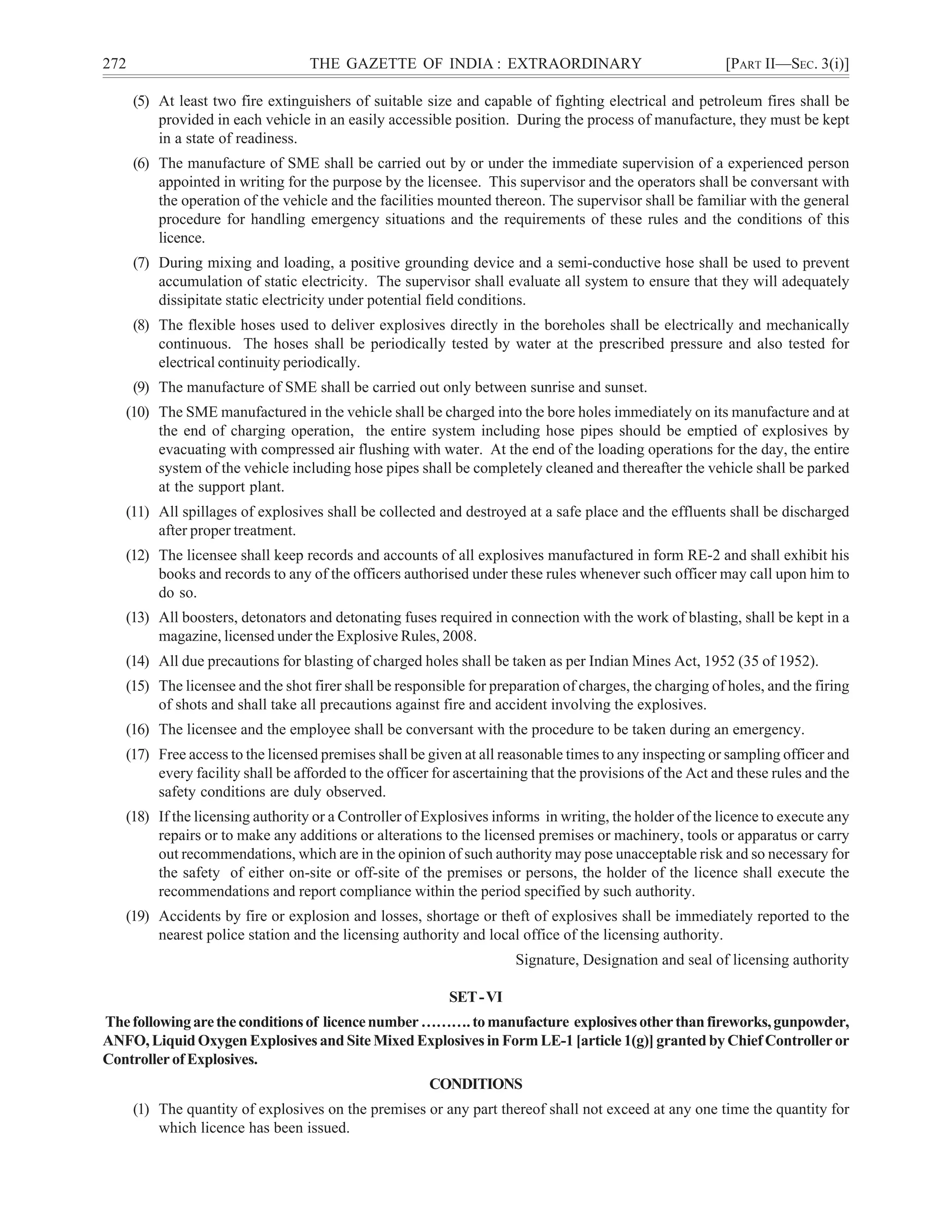 Explosives rules 2008 | PDF