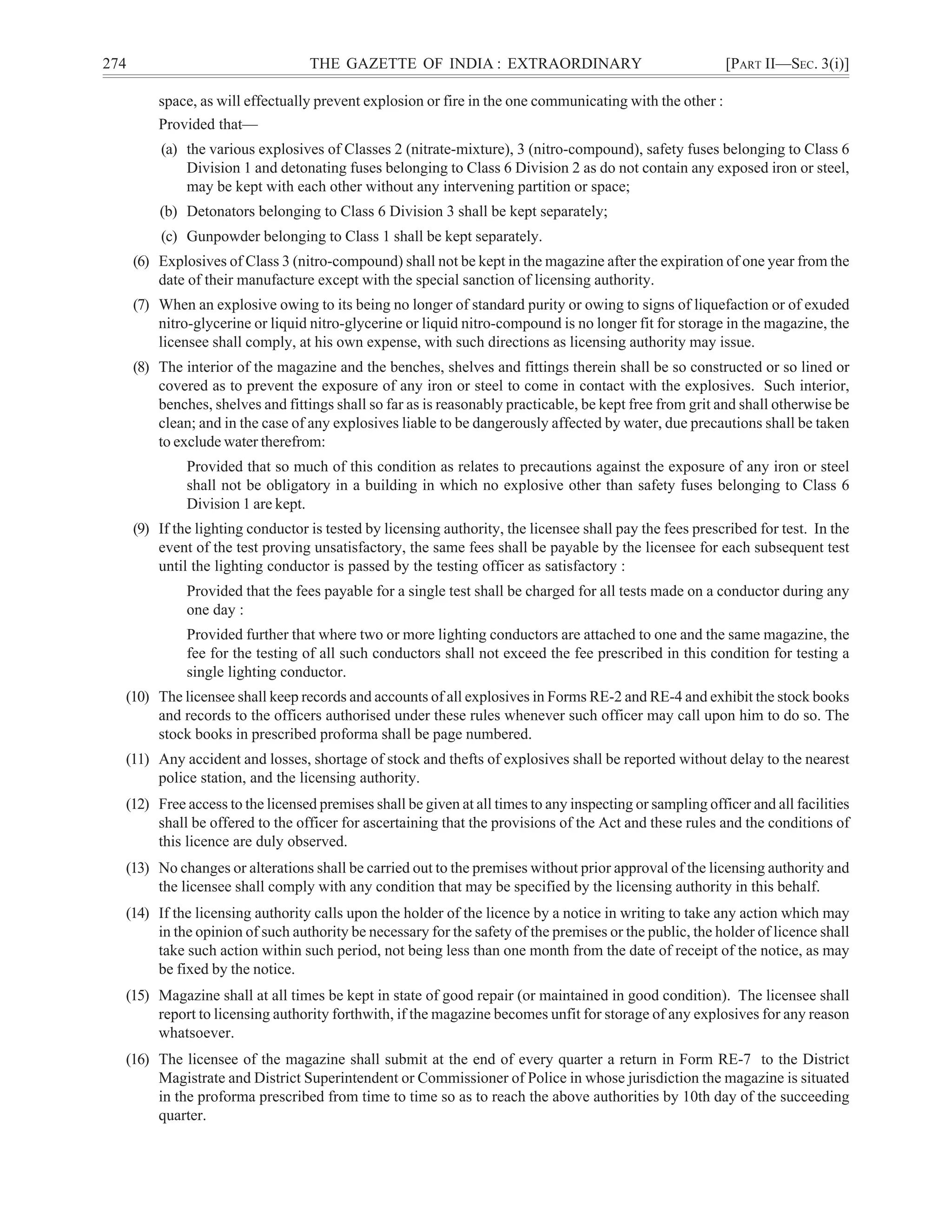 Explosives rules 2008 | PDF