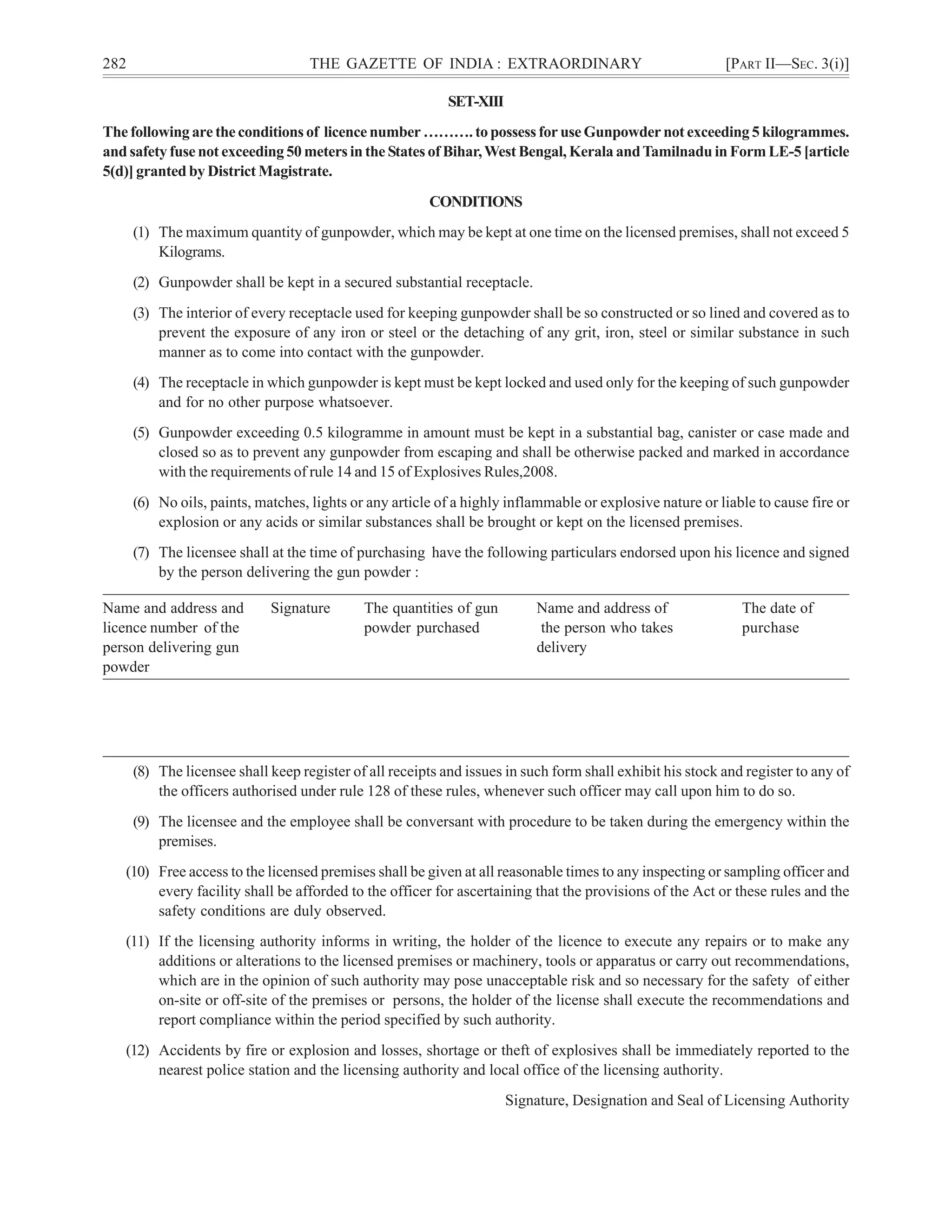 Explosives rules 2008 | PDF