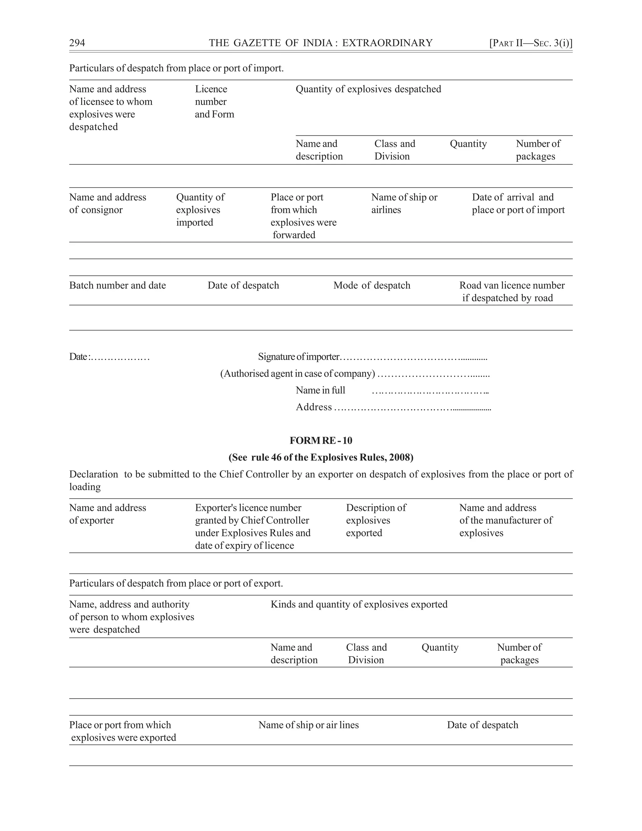 Explosives rules 2008 | PDF