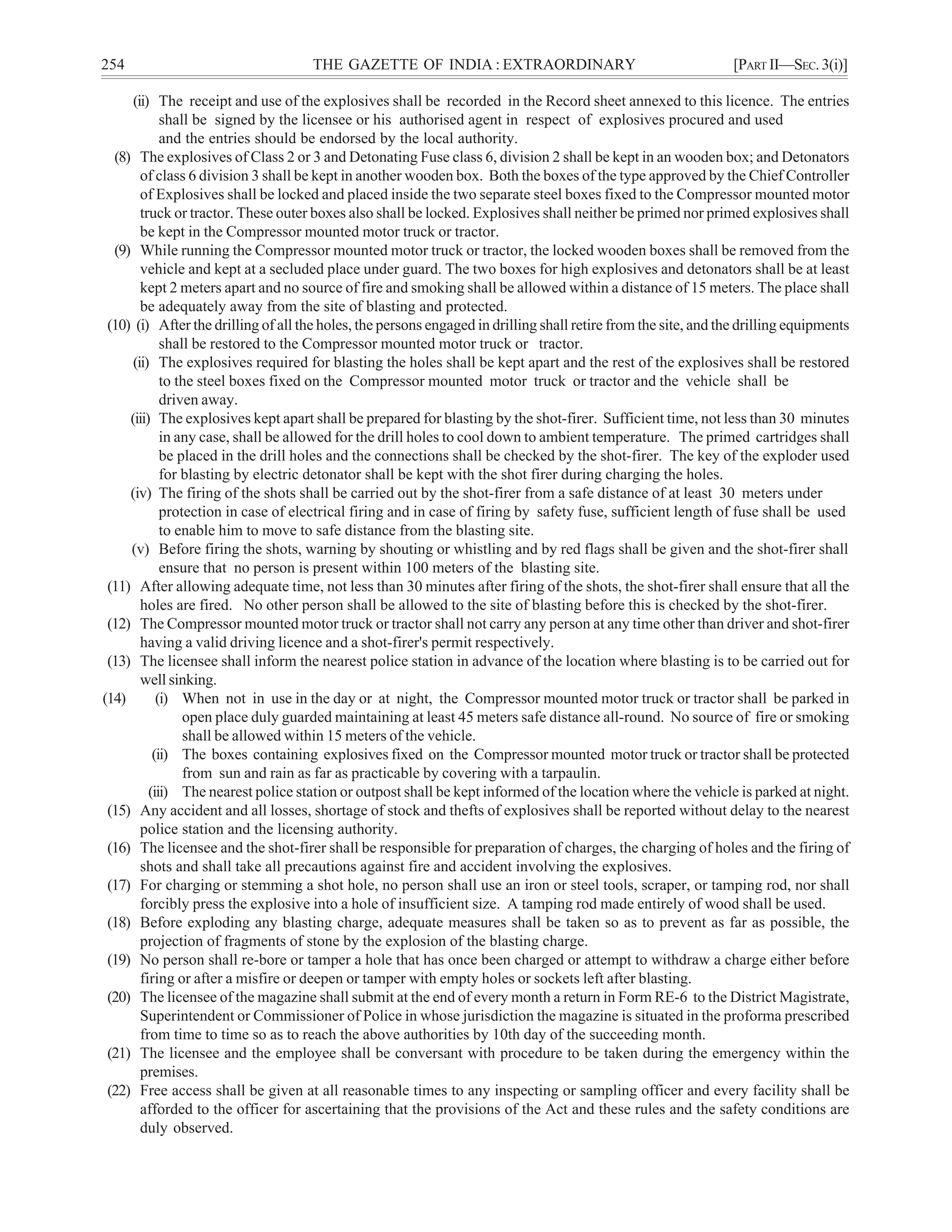 Explosives rules 2008 | PDF