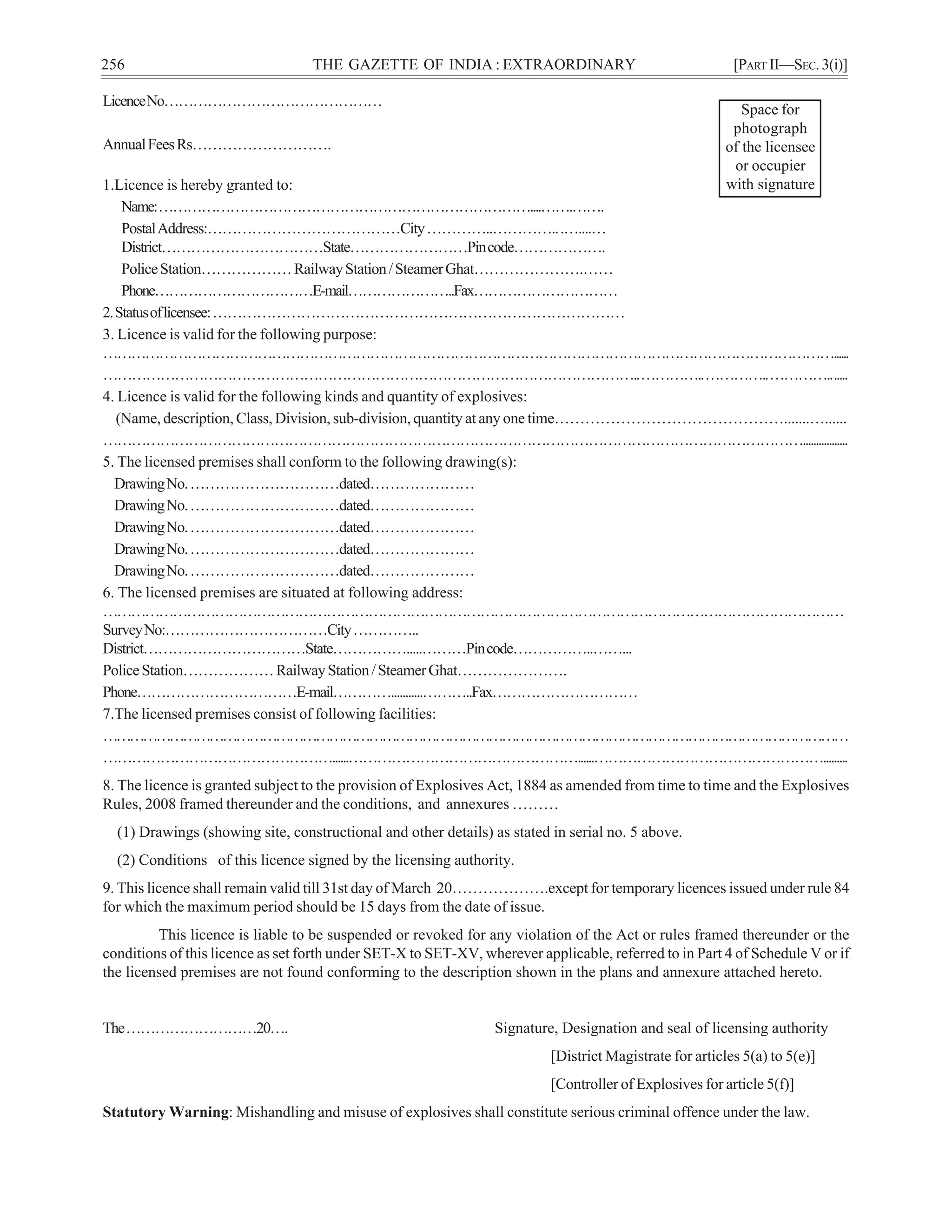 Explosives rules 2008 | PDF