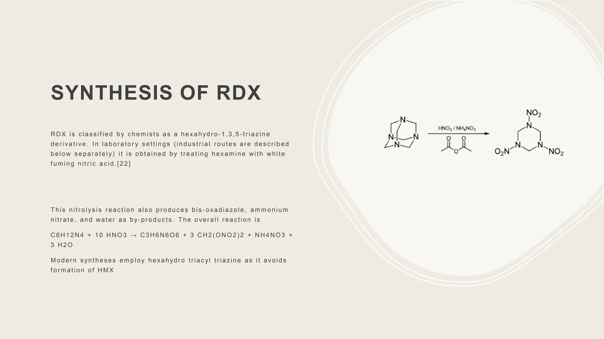 Explanation , characterisation and synthesis of explosives | PPTX