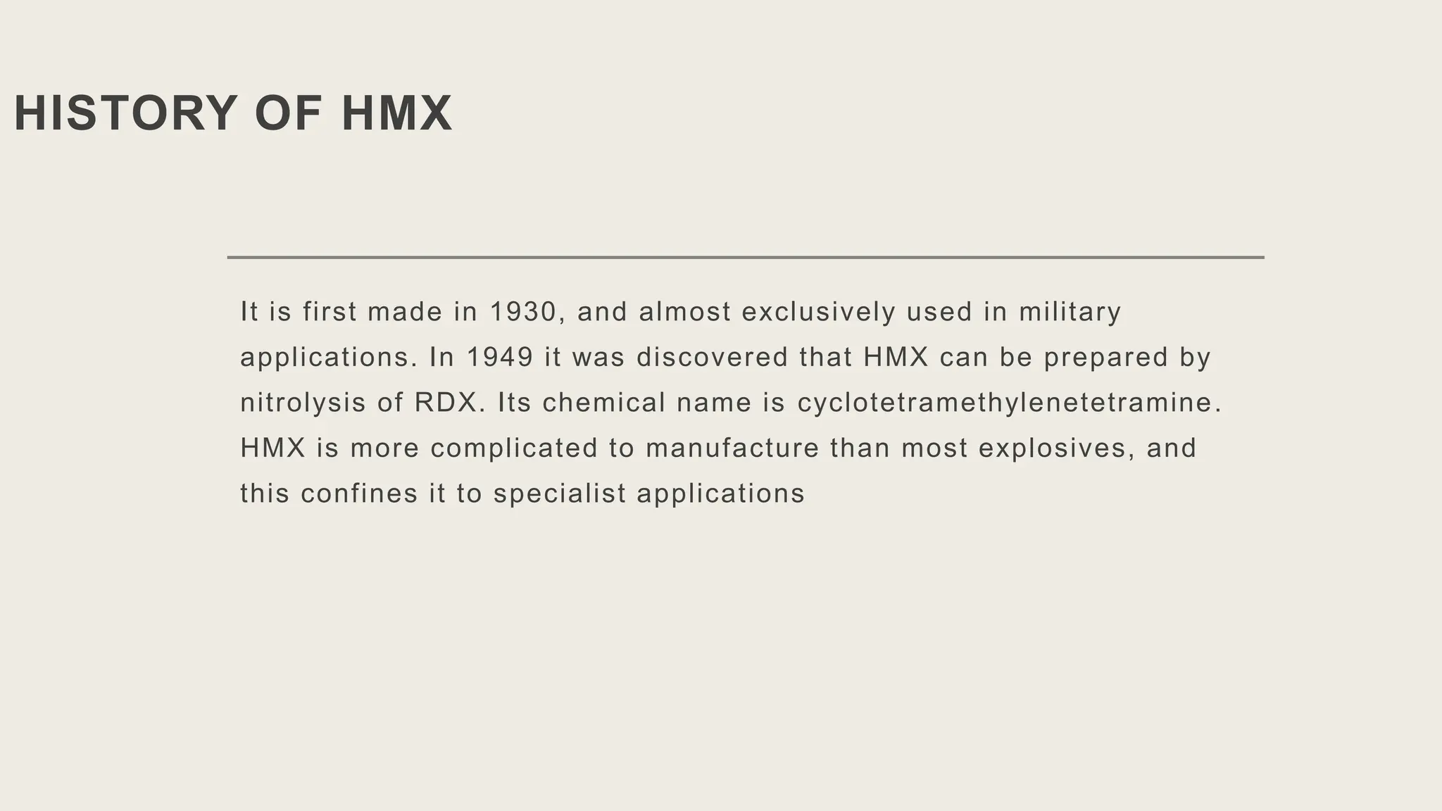 Explanation , characterisation and synthesis of explosives | PPTX