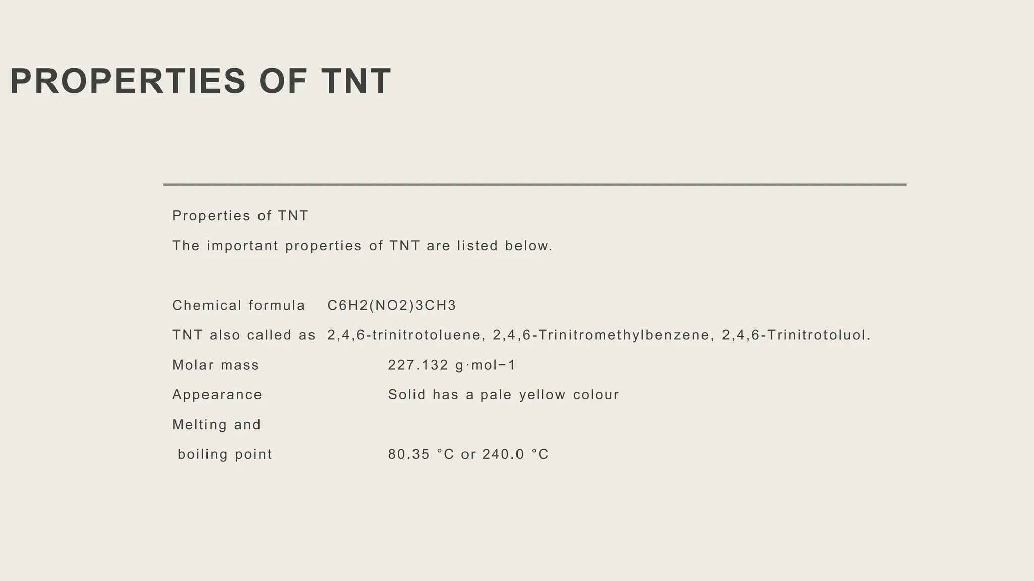 Explanation , characterisation and synthesis of explosives | PPTX