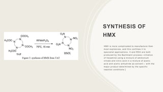 Explanation , characterisation and synthesis of explosives | PPTX