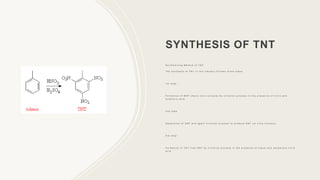 Explanation , characterisation and synthesis of explosives | PPTX