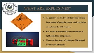 EXPLOSIVES SUBSTANCES ACT 1908 | PPTX