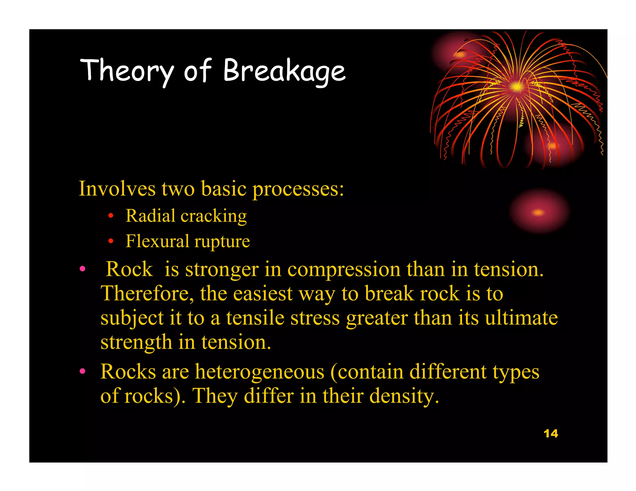 Explosives, Theory Of Breakage And Blasting Operations | PDF