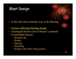 Explosives, Theory Of Breakage And Blasting Operations | PDF