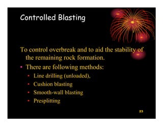 Explosives, Theory Of Breakage And Blasting Operations | PDF