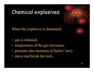 Explosives, Theory Of Breakage And Blasting Operations | PDF