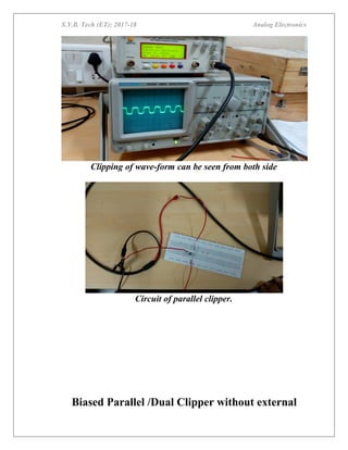 Exp no 1 edited Analog electronics | DOC