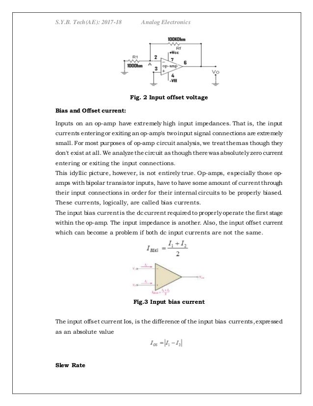 OP amp parameters