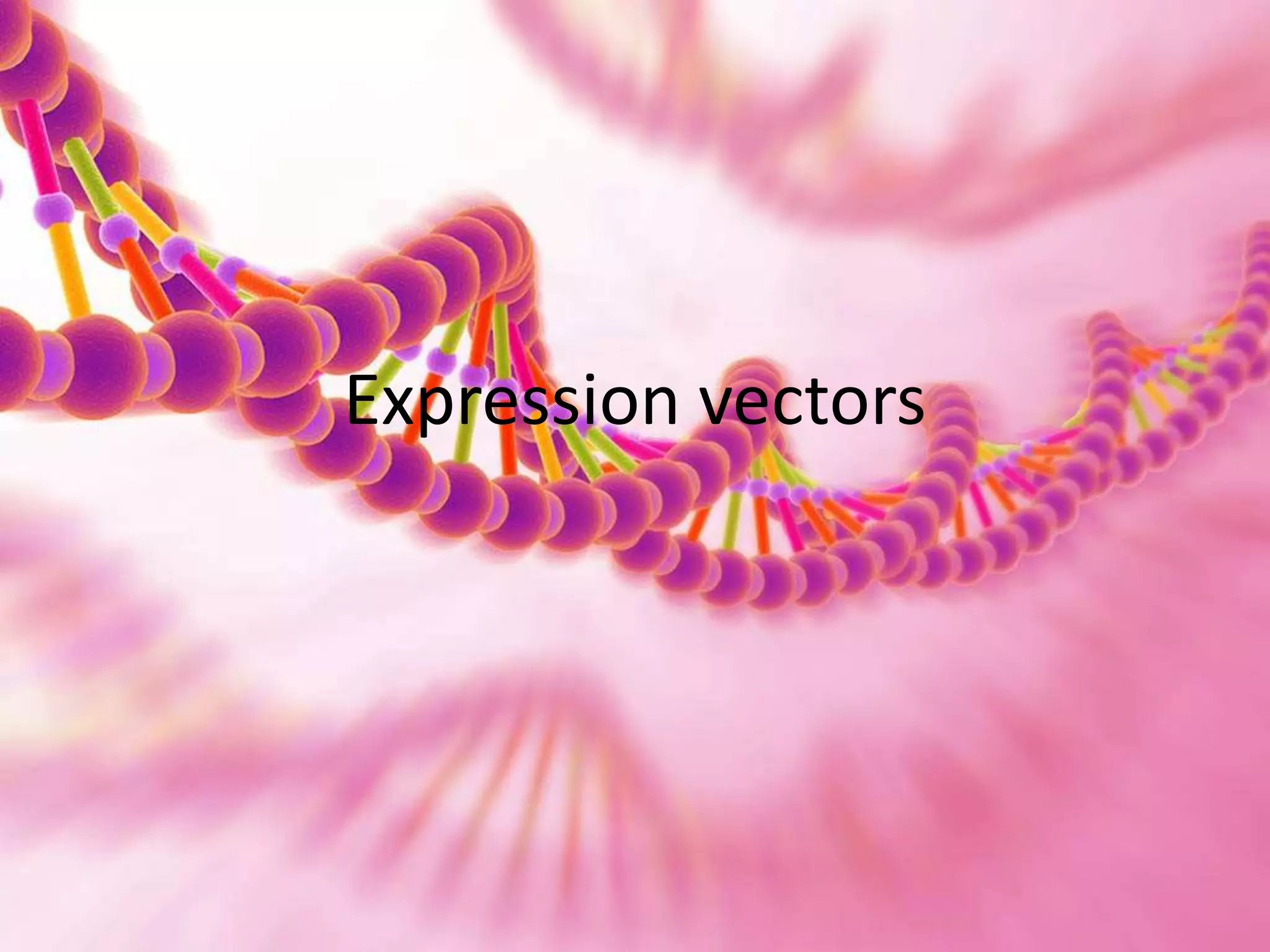 Expression vectors | PPTX