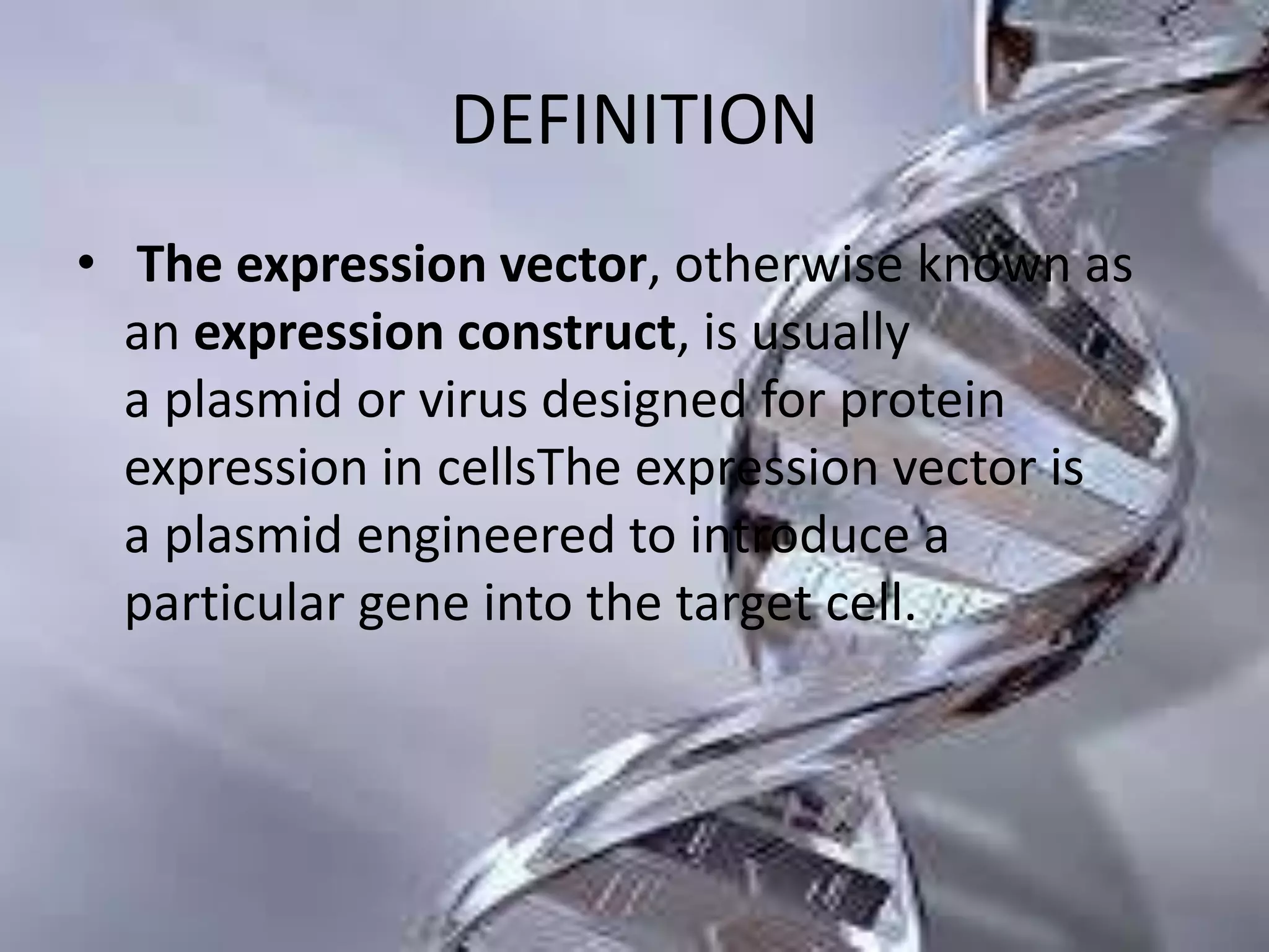 Expression vectors | PPTX