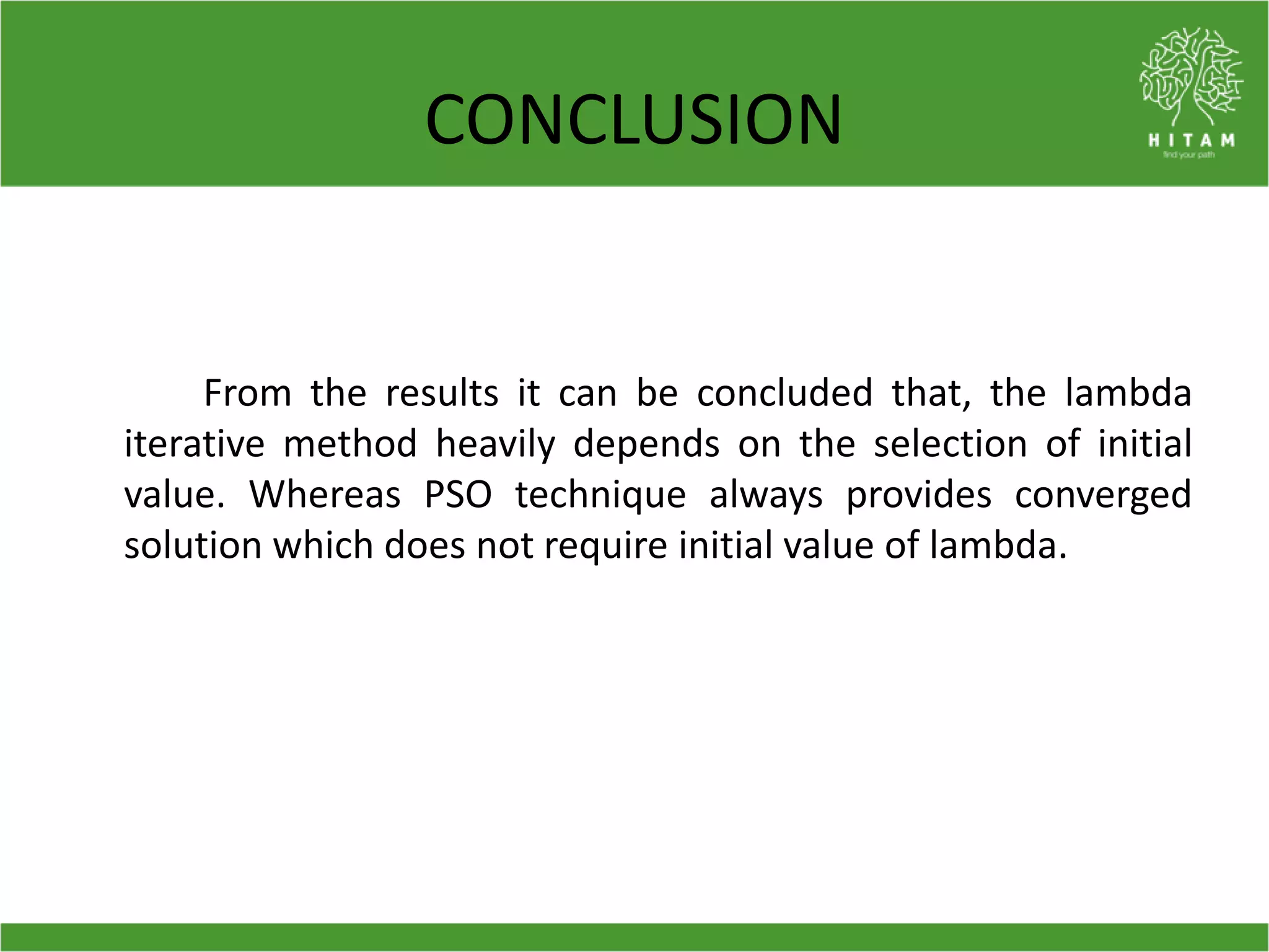 Solution to ELD problem | PPTX