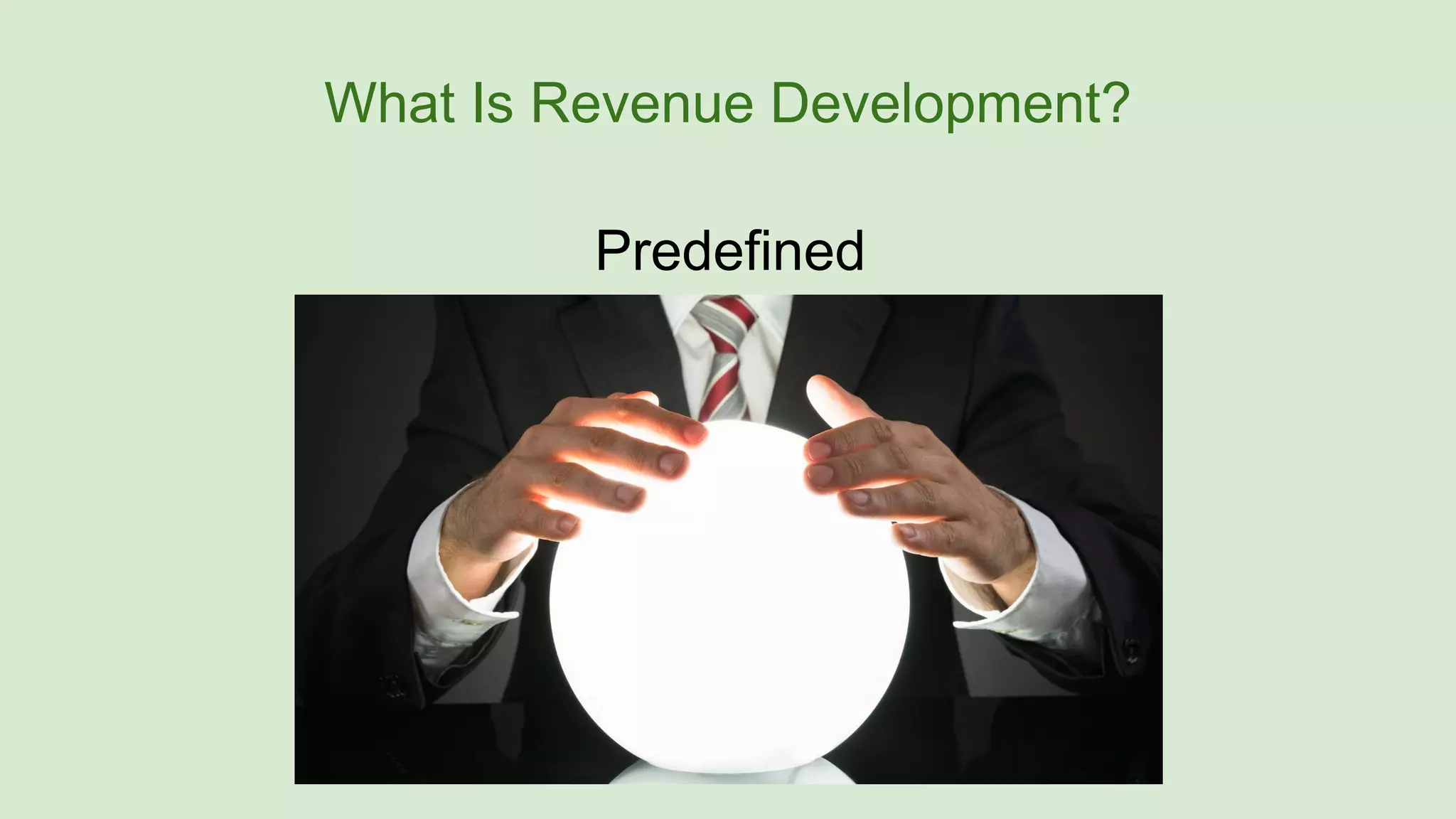THE BLUEPRINT FOR REVENUE DEVELOPMENT | PPTX